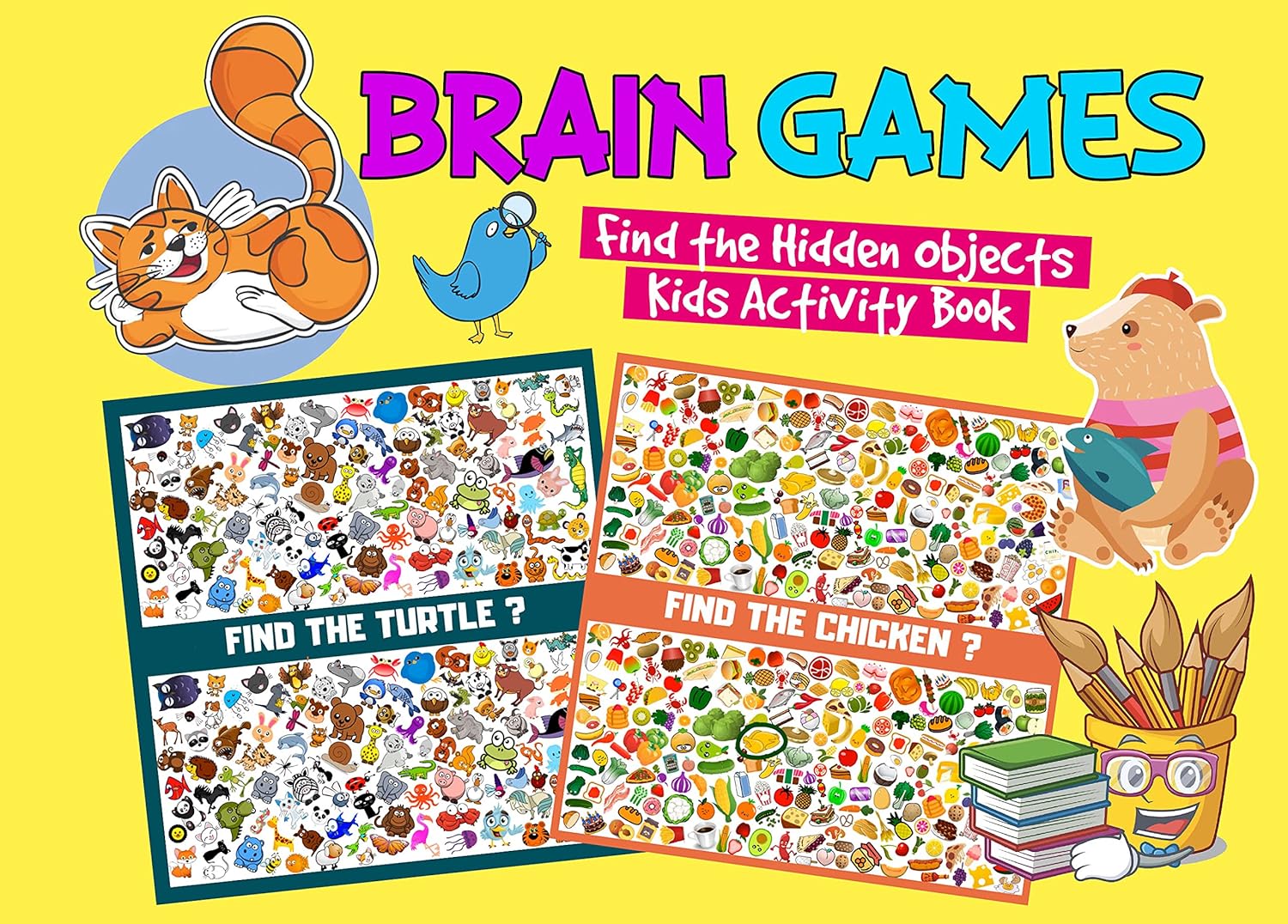 خرید کتاب Brain Games: Find the Hidden Objects Kids Activity Book | کپی فای